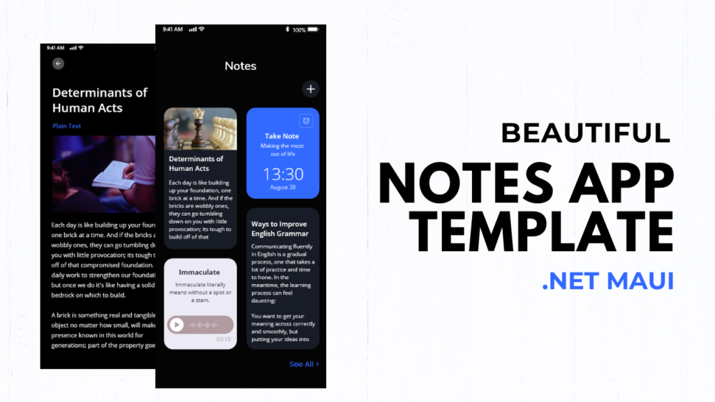 Beautiful Notes App Template .Net MAUI - MAUI Universe